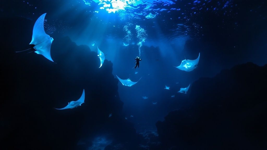 Snorkeling with Manta Rays Kona: Epic Night Dive