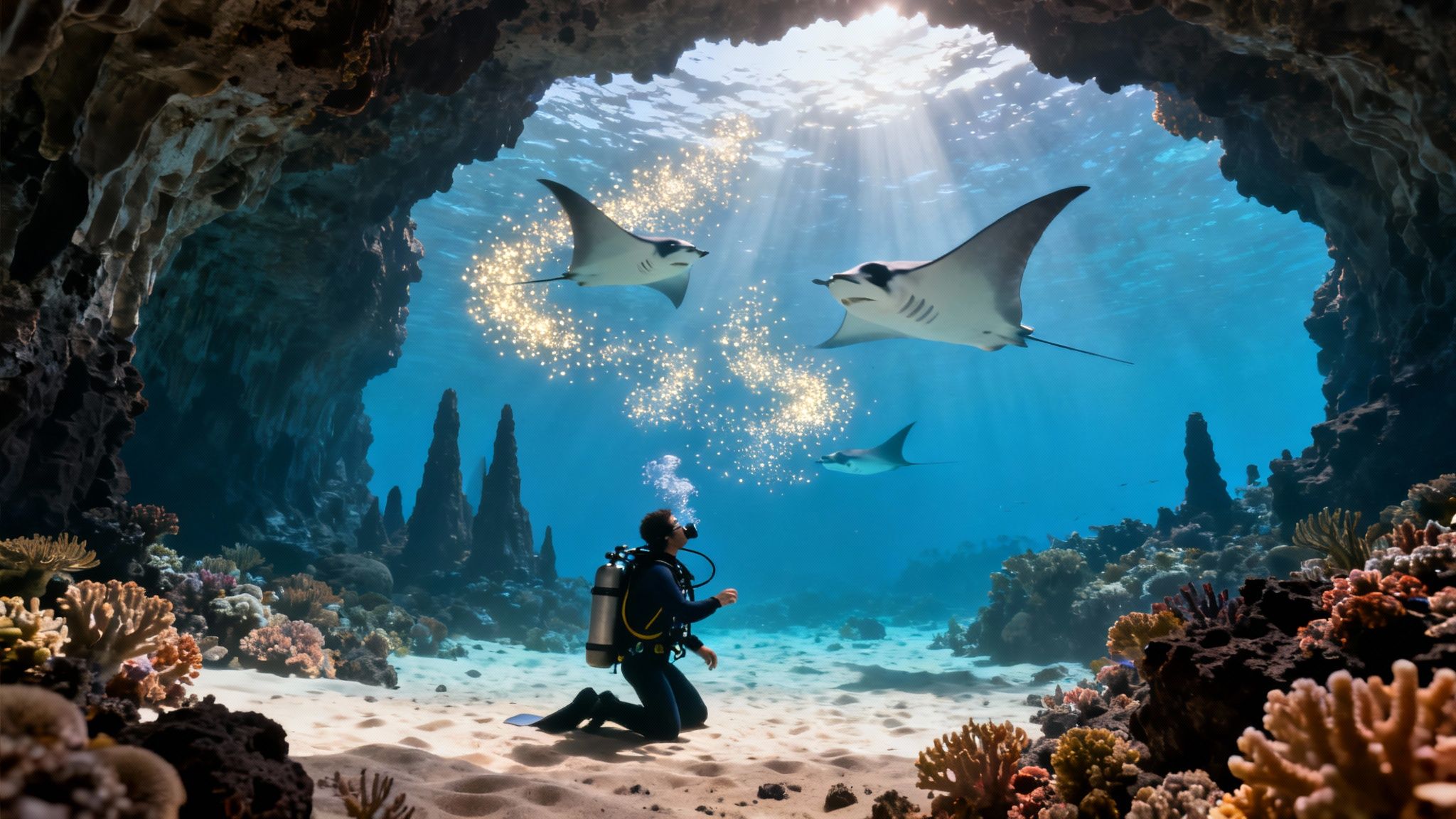 Hawaii Big Island Scuba: Manta Dives, Lava Tubes & More