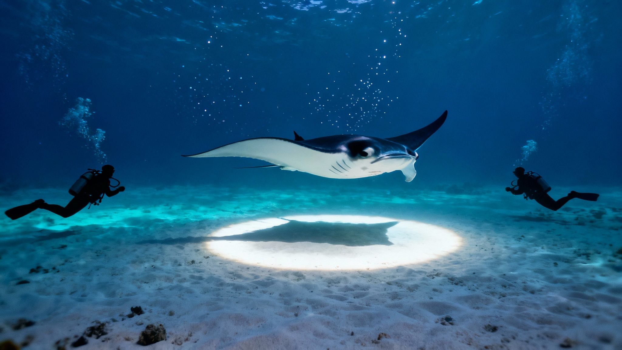 Manta Ray Night Dive Kona - A Guide to Garden Eel Cove, the Premier ...
